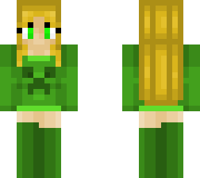 Minecraft Creeper Girl Skin