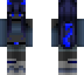 blue demon | Minecraft Skins