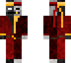 red suit bone head | Minecraft Skin