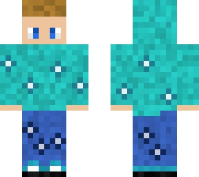 cyan hoodie guy | Minecraft Skin
