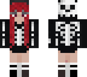 skeleton girl | Minecraft Skins