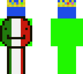 Mexican Dream wearing Techno Crown | Minecraft Skin