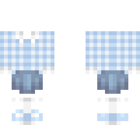OB - Checkered Blue & White Top w/ Skirt | Minecraft Skin