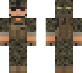 USMC | Woodland MARPAT Camo 2.0 | Minecraft Skin