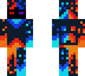fire and water | Minecraft Skins