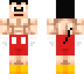 Buff Mickey Mouse | Minecraft Skin