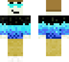 the blue galaxy man | Minecraft Skin