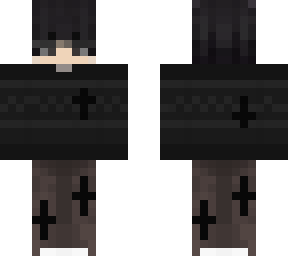 Zigzag Striped Sweater Crosses | Minecraft Skin