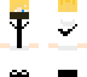 Blonde Kid Nike tech fleece White | Minecraft Skin