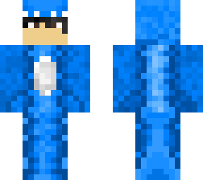 Blue shark skin no mask | Minecraft Skin