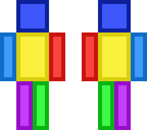 colored boxes | Minecraft Skin