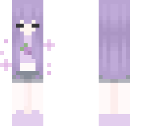 Plum chibi girl (armless) | Minecraft Skin