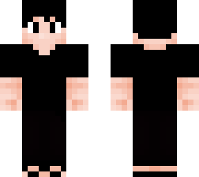 Simple Black Shirt Man | Minecraft Skin