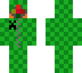 Kim_gamin8 YT skin/ creeper onesie with commanblock face | Minecraft Skin