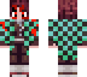 raging hinokami kagura tanjiro | Minecraft Skin