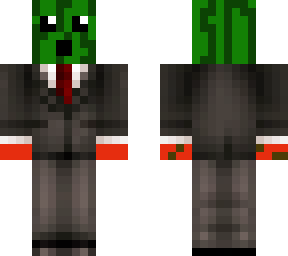 Watermelon With A Suit | Minecraft Skin
