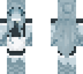 cute plesiosaurus maid boy | Minecraft Skin