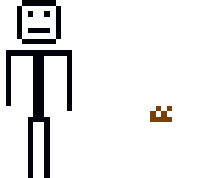 Stick man behind | Minecraft Skin
