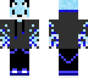 Blue Flame Fox | Minecraft Skin