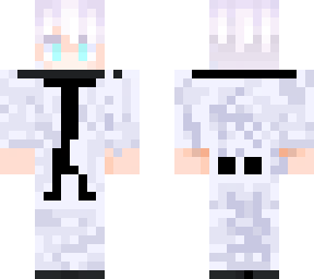 Gojo_Saturo(In Tuxedo+White Robe) | Minecraft Skin