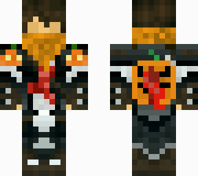 Bandit without eyes with a stab wound in his chest | Minecraft Skin