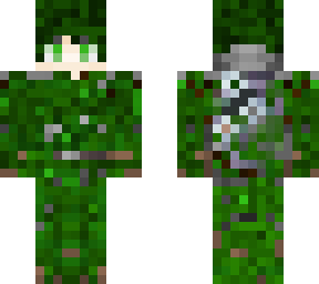 Overgrown Knight - Camo Overlay | Minecraft Skin