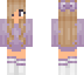 cute purple girl | Minecraft Skins