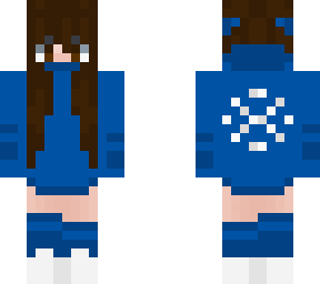 Blue cute girl mask | Minecraft Skin