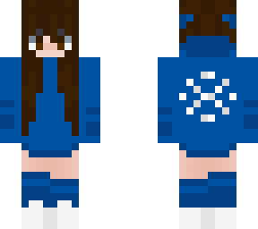 Blue cute minecraft skin | Minecraft Skin
