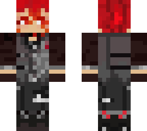 diluc red dead of night (no jacket version | Minecraft Skin