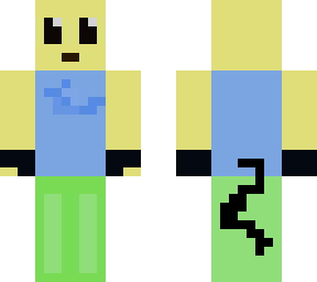 noob roblox with tbh face | Minecraft Skin