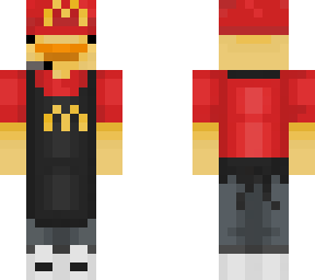 The mcdonalds duck 2d version | Minecraft Skin