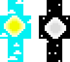 sun and moon | Minecraft Skins