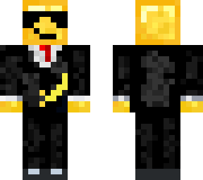 GOLD SUIT SMOOTH SMUG | Minecraft Skin