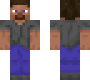 Gray Steve | Minecraft Skin