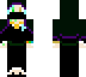 Mask+cloak girl | Minecraft Skin