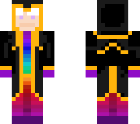 Rainbow Black Knight version 2 | Minecraft Skin