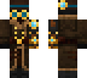 Steam Punk Clock Goggle Thingy (Blue) | Minecraft Skin