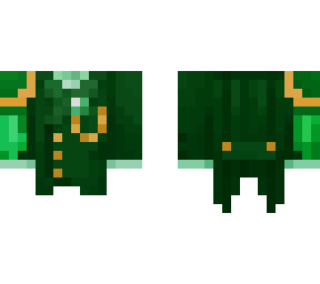 Emerald suit coat (its from the Minecraft Bedrock marketplace ...