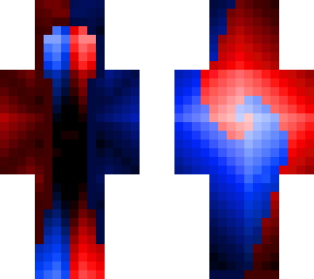 red and blue fire | Minecraft Skins