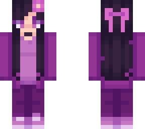 cute purple girl | Minecraft Skins