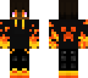 fire gamer | Minecraft Skins