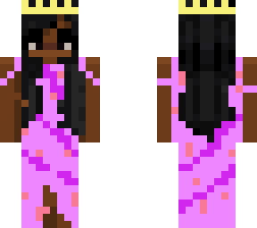 Black Pink Princess | Minecraft Skin