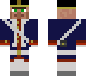 American Infantry Villager, 1700s | Minecraft Skin