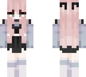 Calishi Hair Pink, purple jacket Fixed | Minecraft Skin