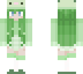 green axo | Minecraft Skin