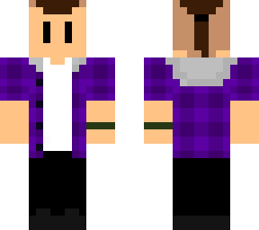 LogMan Purple Flannel Jacket | Minecraft Skin