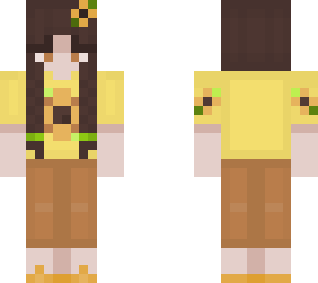 yellow girl | Minecraft Skins