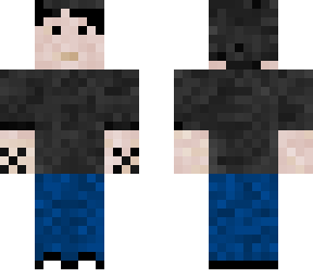90s STR8 EDGE Black | Minecraft Skin