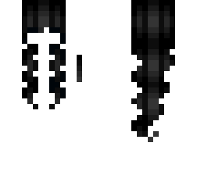 Black hair base + palette | Minecraft Skin